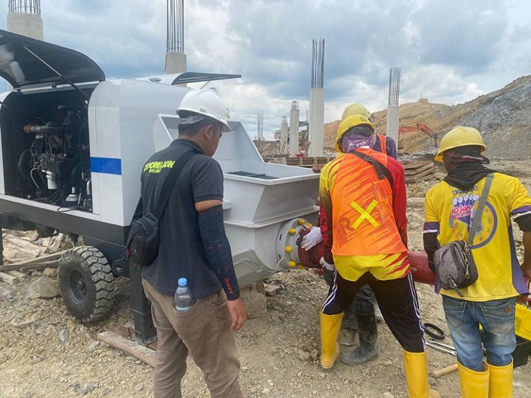 Bomba Estacionaria de Concreto Uso en Indonesia - AIMIX